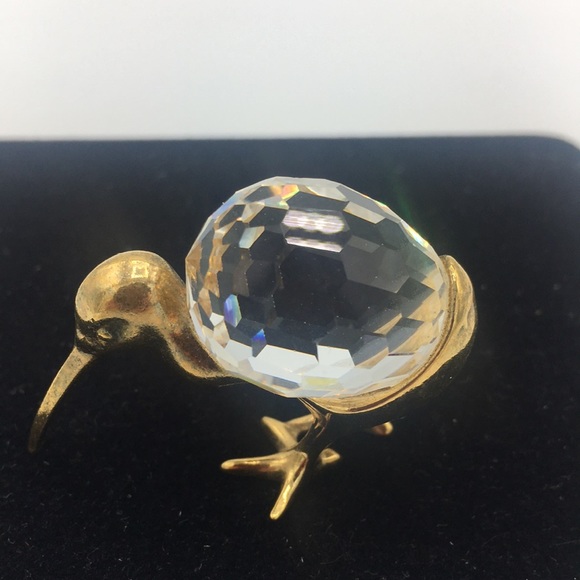 unknown | Other | Gold Tone Bird With Crystal Stamp R On The Bottom Of ...